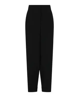 FERRAGAMO Cuffed Wideleg Trousers - Black