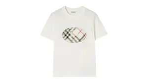 Burberry Frankie Ks T-shirt With Check Detail