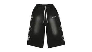 GODSPEED Nior Studded 3qtr Shorts - Black