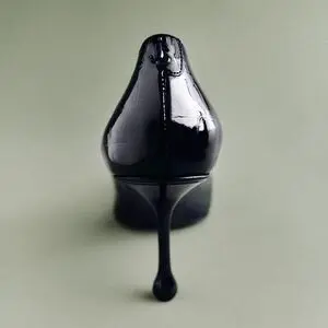 JIMMY CHOO Ixia 95 Shiny Croc Embossed Leather Pumps