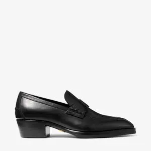 JIMMY CHOO Wilder Loafers In Buffalo Leather - Black