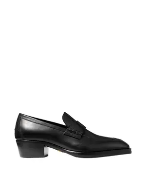 JIMMY CHOO Wilder Loafers In Buffalo Leather - Black