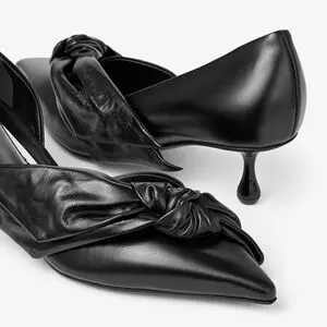 JIMMY CHOO Issy Pump 50 Leather Pumps With Oversized Bow