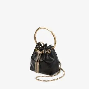 JIMMY CHOO Micro Bon Bon Mini Bucket Bag