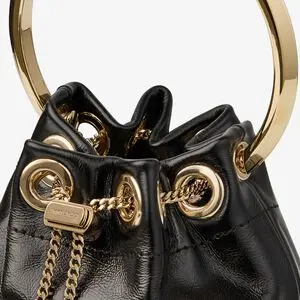 JIMMY CHOO Micro Bon Bon Mini Bucket Bag