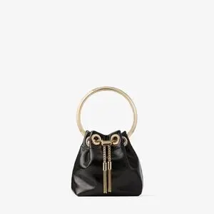 JIMMY CHOO Micro Bon Bon Mini Bucket Bag