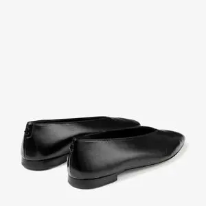 JIMMY CHOO Margot Soft Shiny Biker Leather Flats