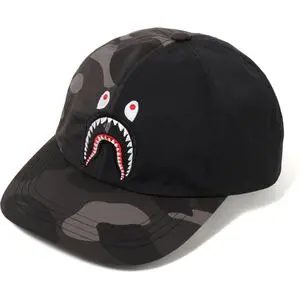 A BATHING APE Camo Shark Panel Cap