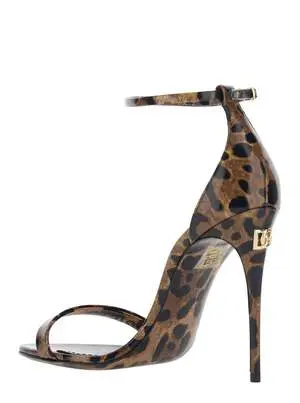 Dolce & Gabbana Leopard Print Stiletto Sandals