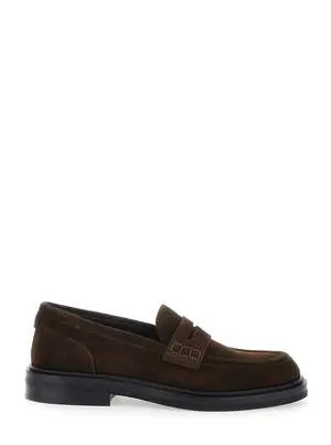 Dolce & Gabbana Suede Loafers With Logo Detail - Multicolor