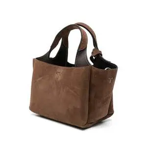 TOD'S Mini T Timeless Bag - Brown