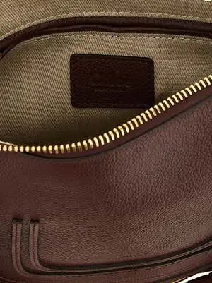 Chloé Marcie Saddle Stitch Handbag - Brown