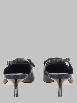 ROGER VIVIER Rose Vivier" Slingback Pumps In Leather - Black
