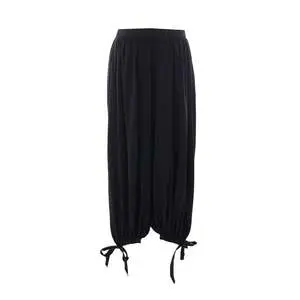Chloé Fluid Pleated Crepe De Chine Pants - Black