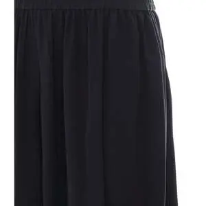 Chloé Fluid Pleated Crepe De Chine Pants - Black