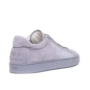 TOD'S Suede Lace-up Sneakers - Gray