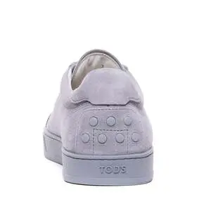 TOD'S Suede Lace-up Sneakers - Gray