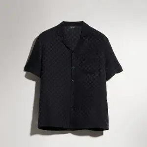 Gucci Gg Silk Jacquard Bowling Shirt