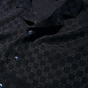 Gucci Gg Silk Jacquard Bowling Shirt
