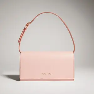 Gucci Mini Pouch With Lettering Leather