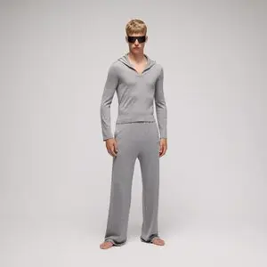 Gucci Wool Silk Blend Hooded Cardigan With Crest Embroidery