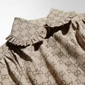 Gucci Printed Silk Crêpe De Chine Shirt With Ruffled Collar