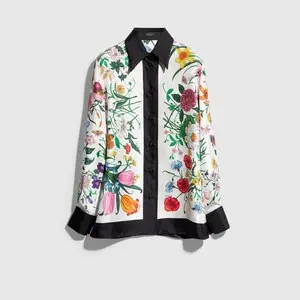 Gucci Printed Silk Shirt - White