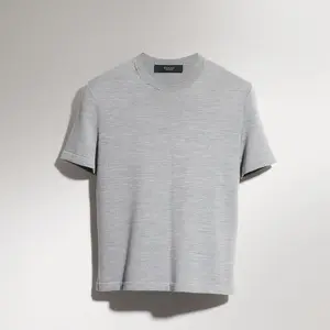 Gucci Cropped Knit Wool Silk Blend T-shirt