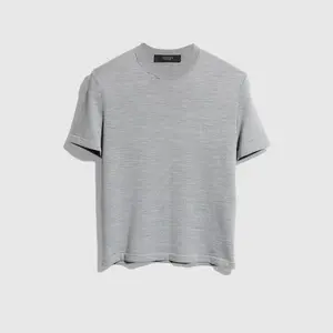 Gucci Cropped Knit Wool Silk Blend T-shirt