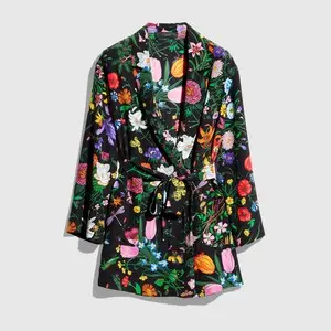Gucci Printed Silk Shirt - Black
