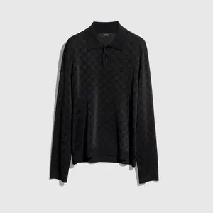 Gucci Viscose Gg Jacquard Polo Shirt