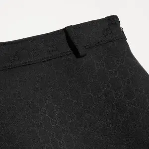 Gucci Gg Cotton Blend Mini Skirt