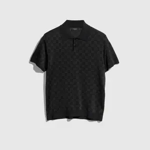 Gucci Viscose Gg Jacquard Polo Shirt