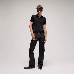 Gucci Viscose Gg Jacquard Polo Shirt