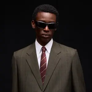 Gucci Striped Double G Silk Jacquard Neck Tie - Red