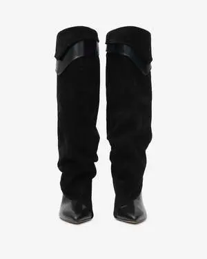 Isabel Marant Étoile Lezra Heeled Boots - Black