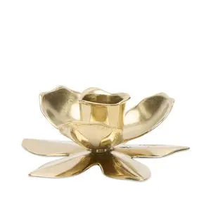 TRUDON Flower Candlestick Holder - Gold