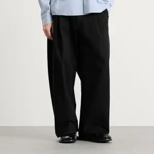 Studio Nicholson Sorte Deep Pleat Volume Pant