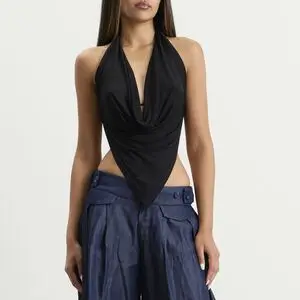 PEACHY DEN Blanche Halter Top