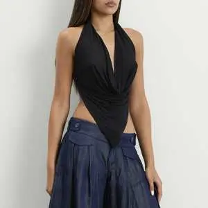 PEACHY DEN Blanche Halter Top