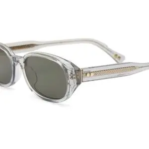OSCAR DEEN Pellerin Oval Sunglasses - Crystal/moss