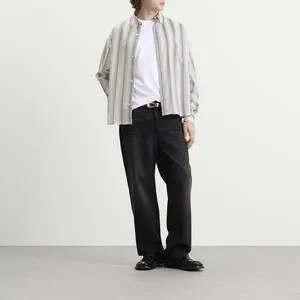 WON HUNDRED Maza Stripe Shirt - Rock Ridge Combi