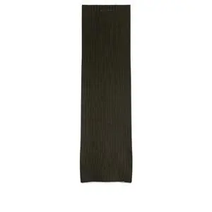 MAISON MARGIELA Rib Knit Scarf - Khaki