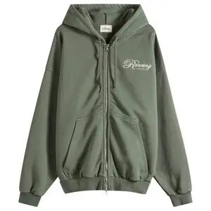 RONNING X Zip Hood - Sage Green