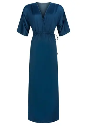 CHIC BY LIRETTE Kimono Maxi Dress - Blue