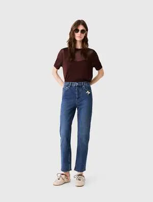 Maje Skinny Jeans With Brooch