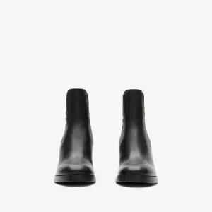 Burberry Leather Hampstead Heel Boots