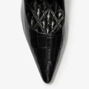Burberry Crocodile-effect Leather Dame High Pumps
