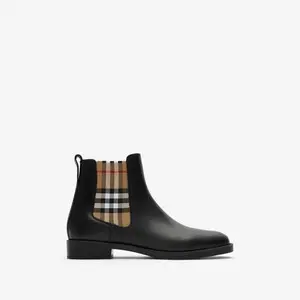 Burberry Leather Hampstead Boots