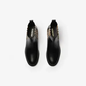 Burberry Leather Hampstead Boots